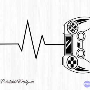 Gamer Svg, Heartbeat Gamer SVG, Gamer Heartbeat Svg,heartbeat Gamer Png ...