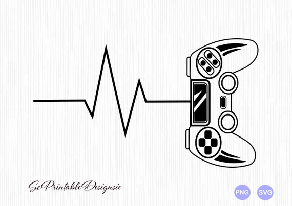 Gamer Svg Heartbeat Gamer SVG Gamer Heartbeat Svgheartbeat | Etsy