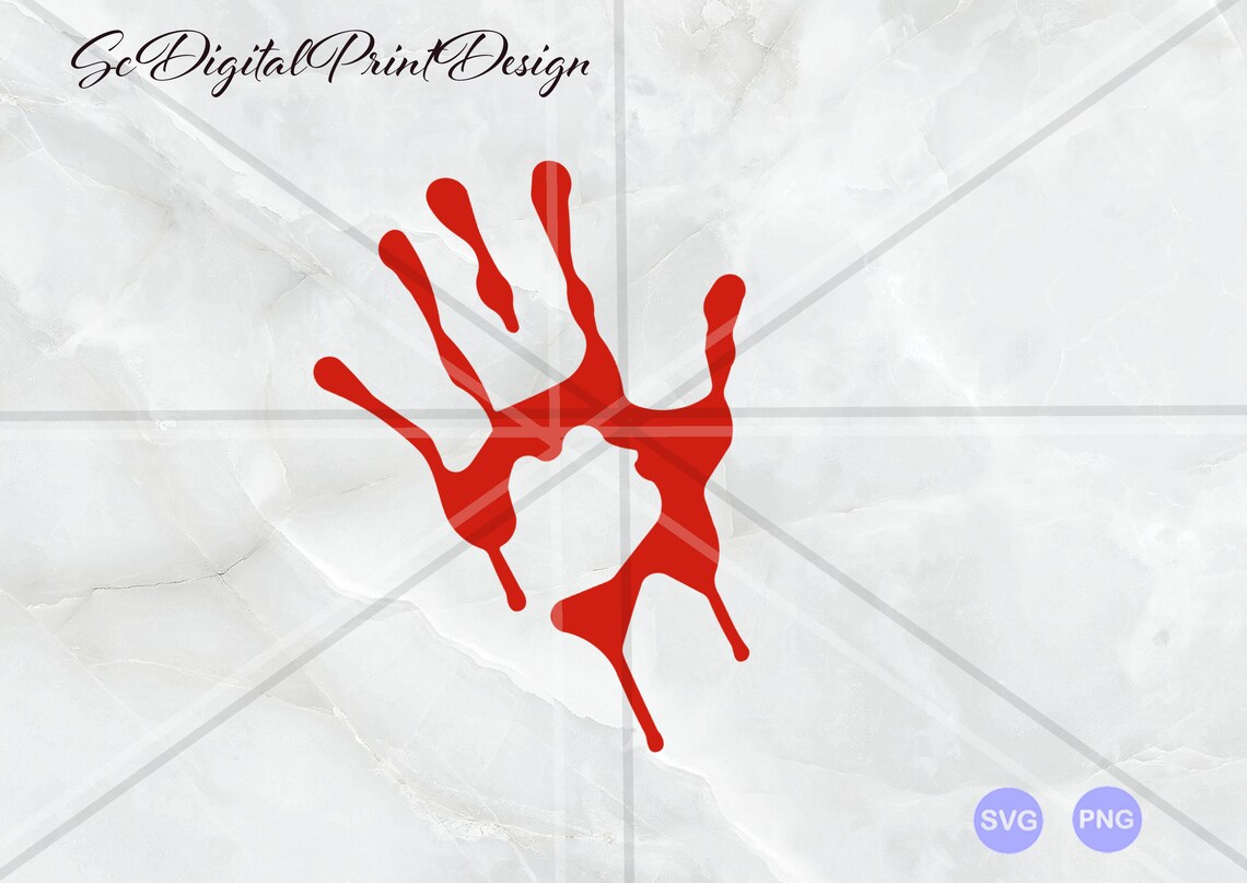 Bloody Handprints Svg, Handprints Svg, Bloody Handprint Clip Art ...
