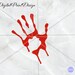 Bloody Handprints Svg, Handprints Svg, Bloody Handprint Clip Art ...