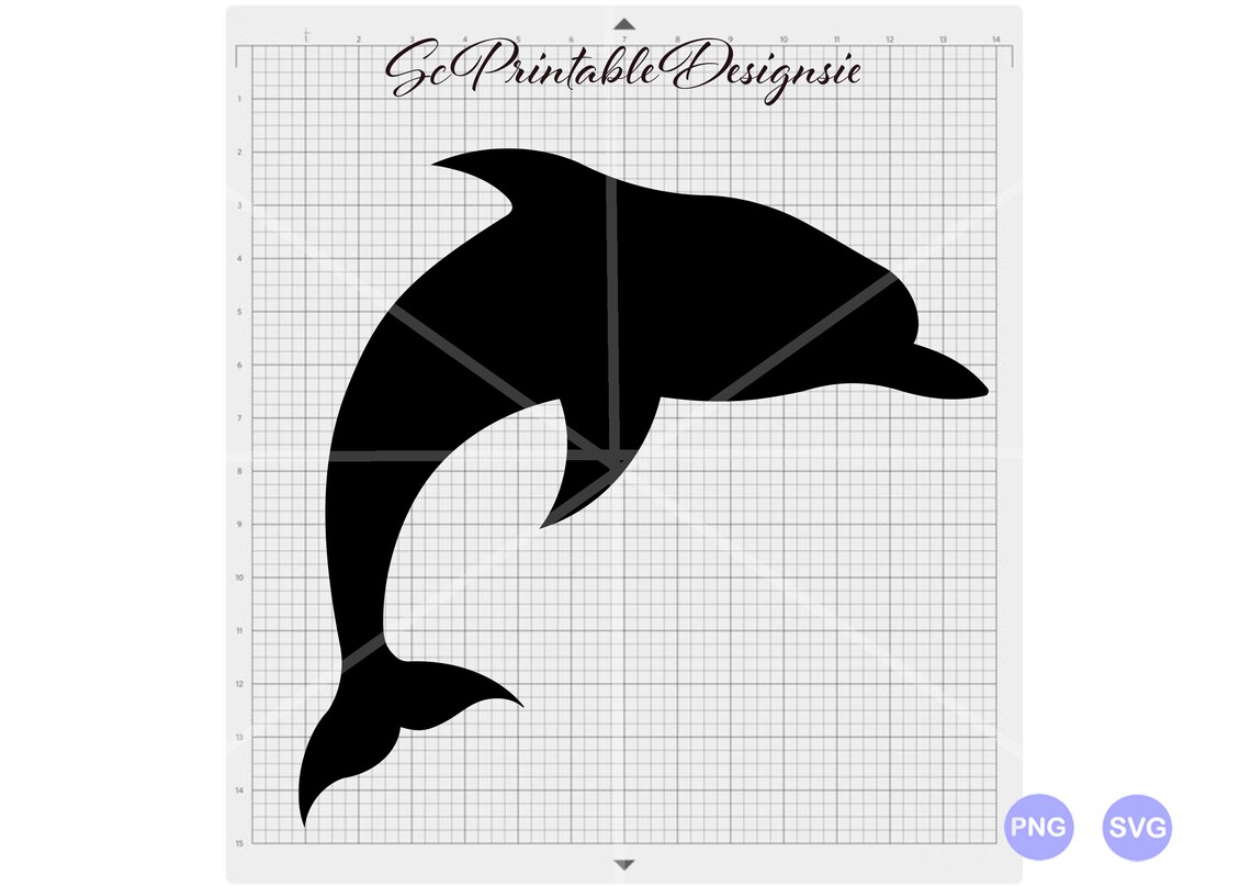 Dolphin Svg Dolphin Png Dolphin Clip Art Swimming Svg | Etsy