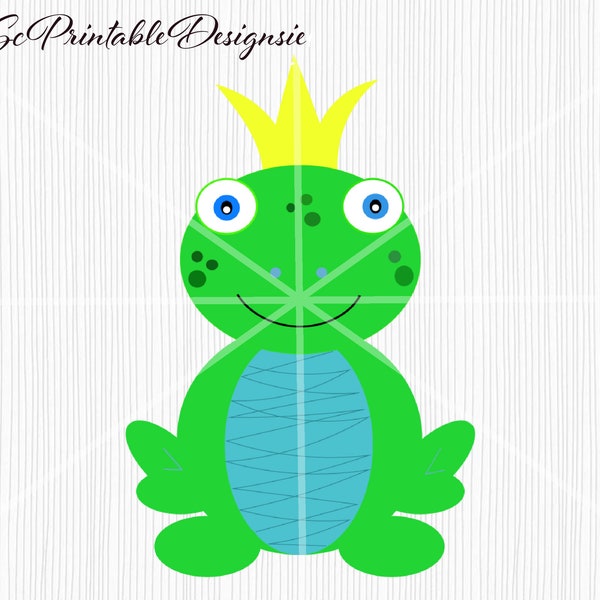 Frog Prince Clipart - Etsy