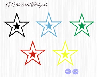 Star Svg Bundle Star Cut Files Star Clipart Star Outline - Etsy
