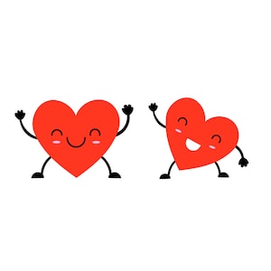 Heart Bundle,dancing Hearts Svg,happy Hearts Svg,heart Clipart, Love ...
