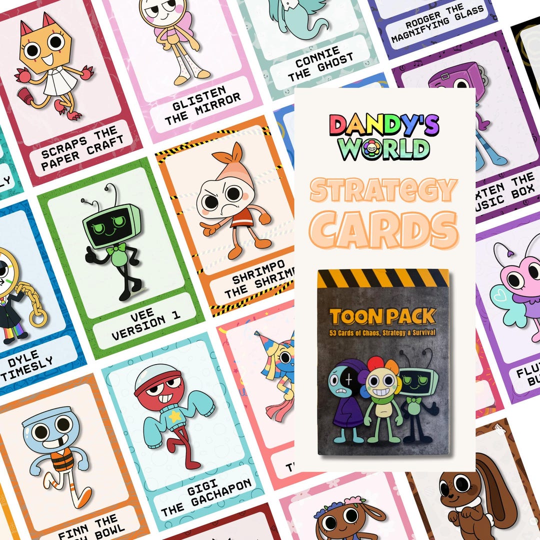 Dandy’s World | 53 Character Strategy Trading Cards - Etsy