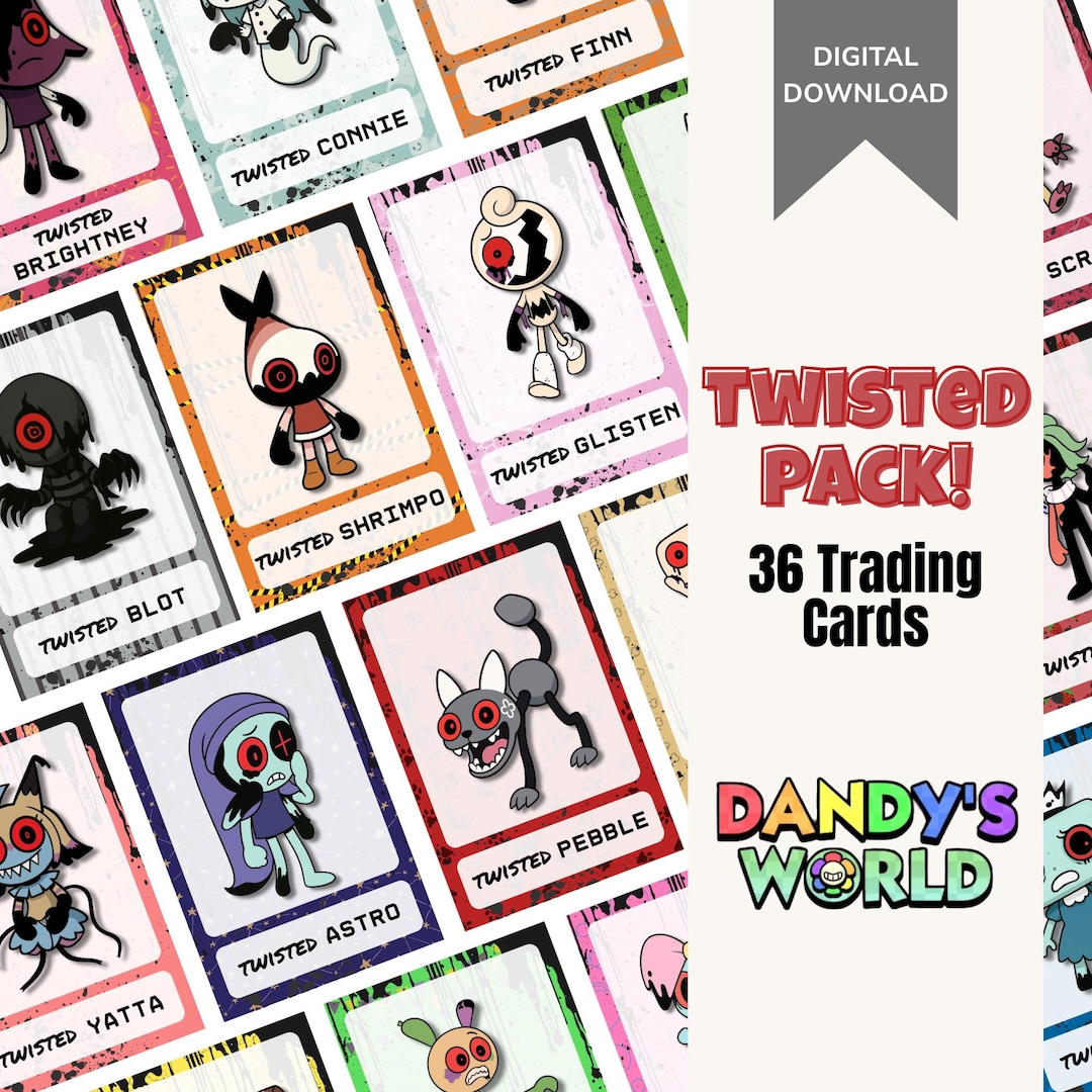 Dandys World Twisted Trading Cards: Roblox Game Collectibles (digital ...