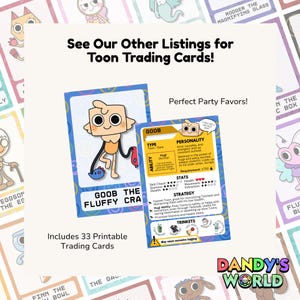 Dandy's World Bingo & Toon Clue Game: Birthday Party Fun (PDF Download ...
