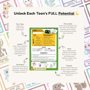 Dandy’s World | 53 Character Strategy Trading Cards - Etsy