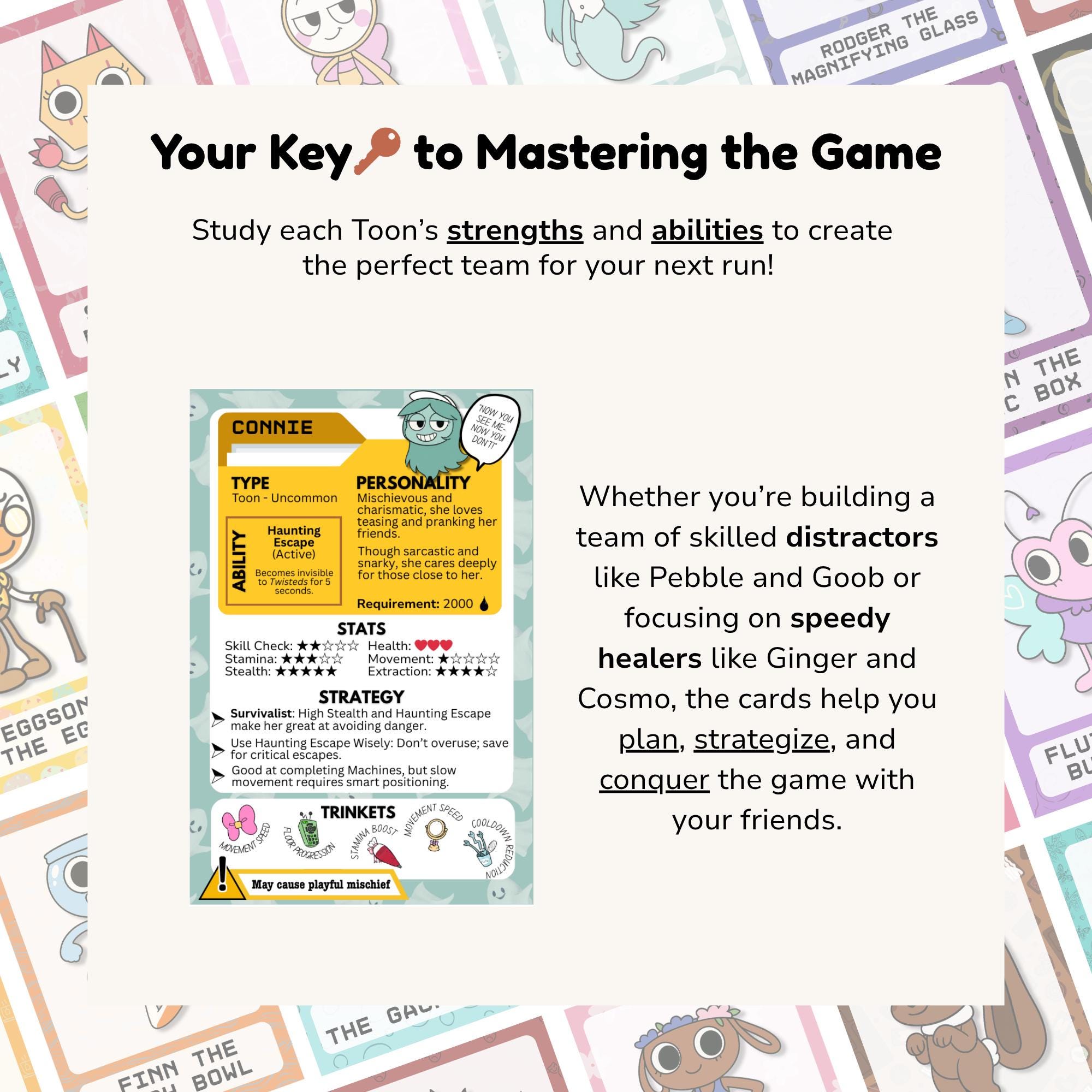 Dandy’s World | 53 Character Strategy Trading Cards - Etsy