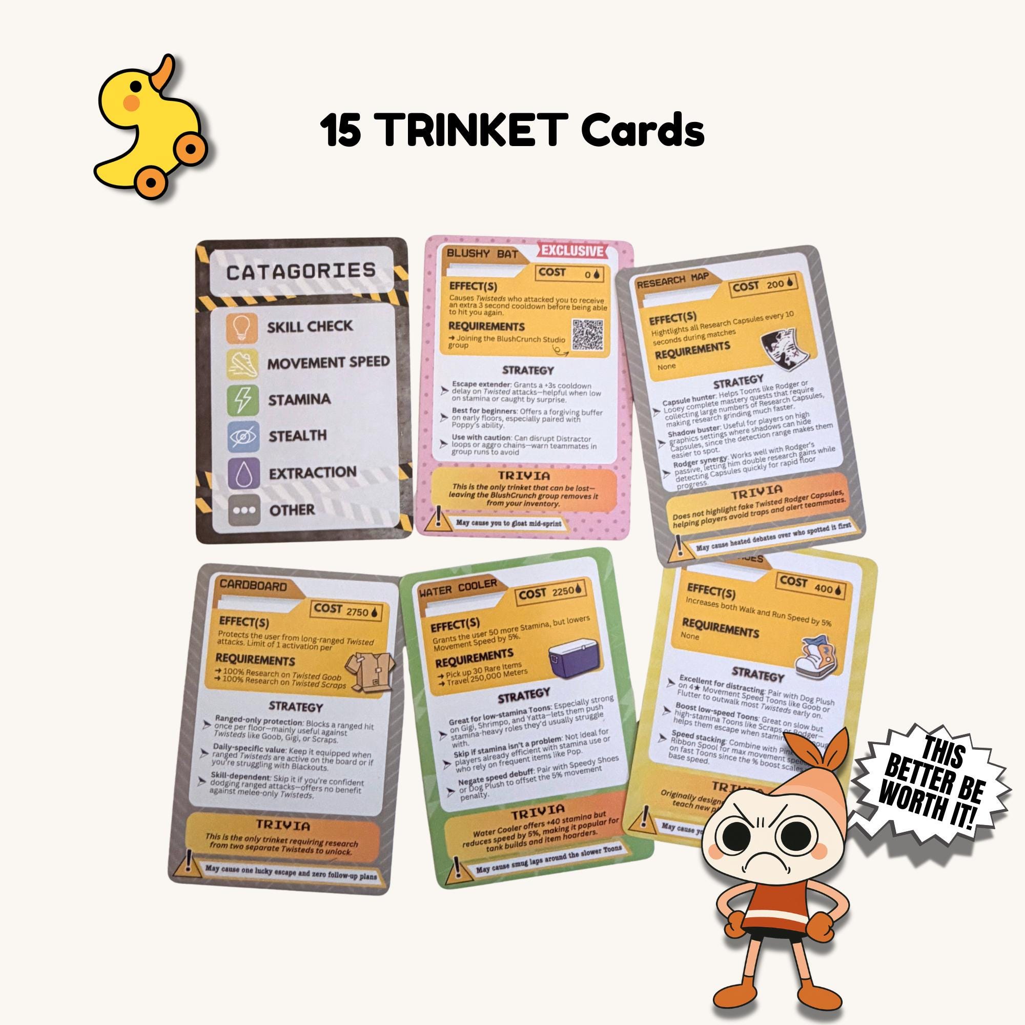 Dandy’s World | 53 Character Strategy Trading Cards - Etsy