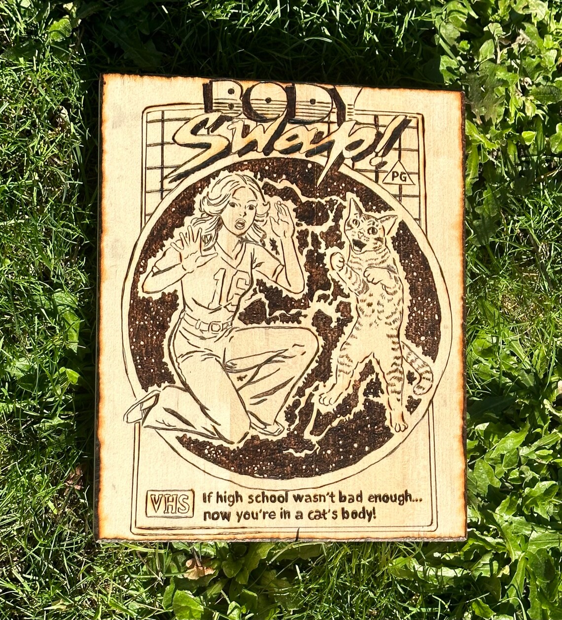 Body Swap - Wood Burned Pyrography Artwork - Etsy