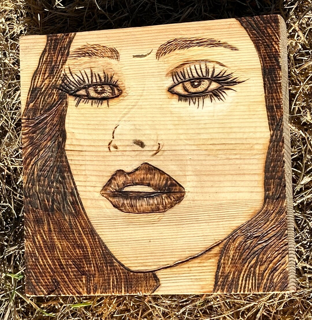 Damn Girl You Fly - Wood Burned Pyrography Artwork - Etsy