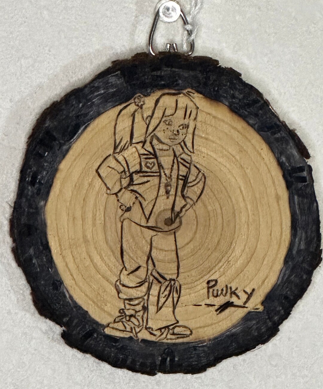 Punky Power - Wood Burned Pyrography Artwork - Etsy