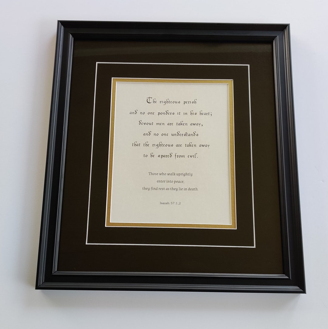 Isaiah 57: 1,2 the Righteous Perish and No One Ponders It in His Heart ...