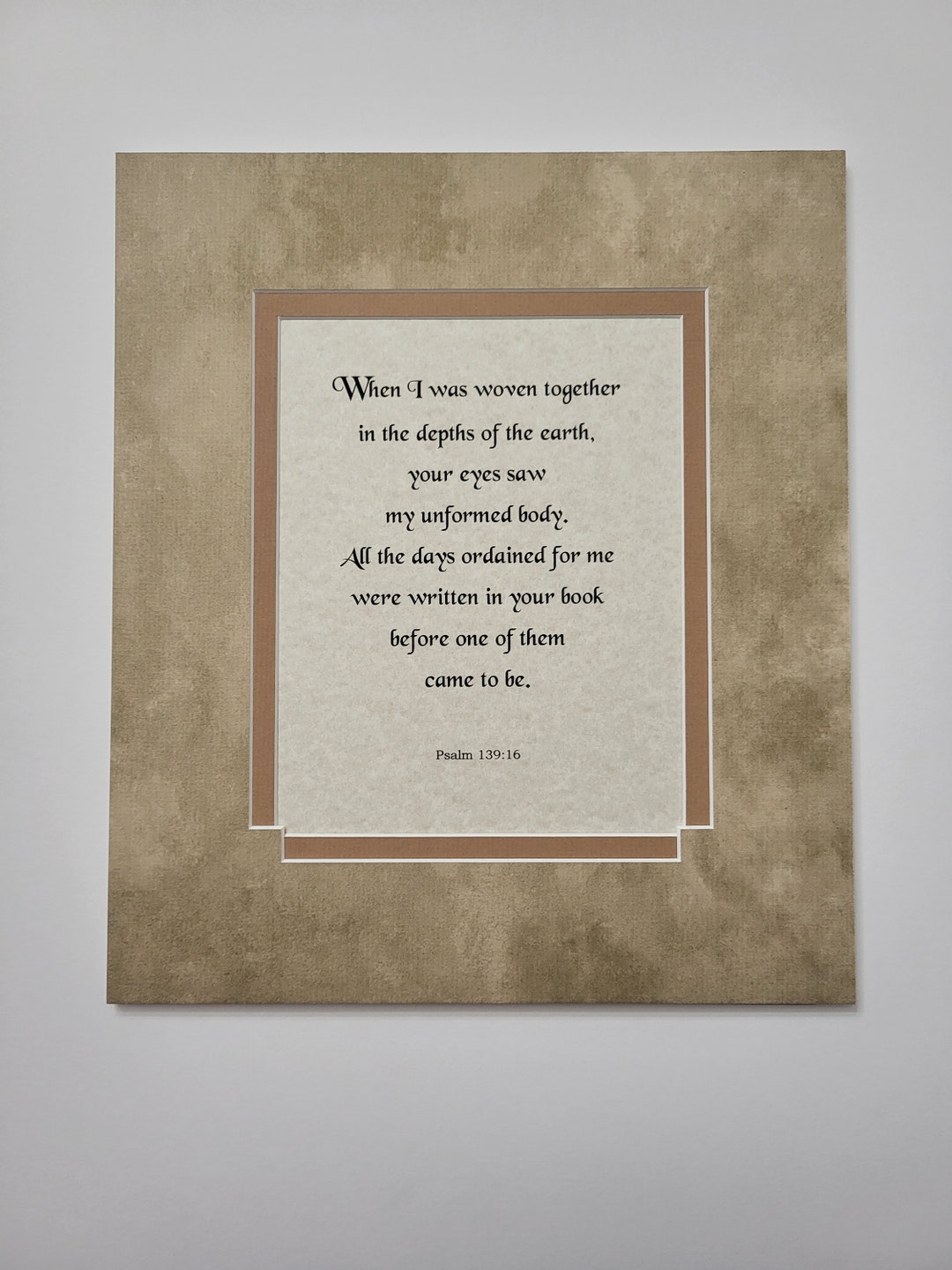 Psalm 139:16 When I Was Woven Together, Gods Word, Scripture on ...