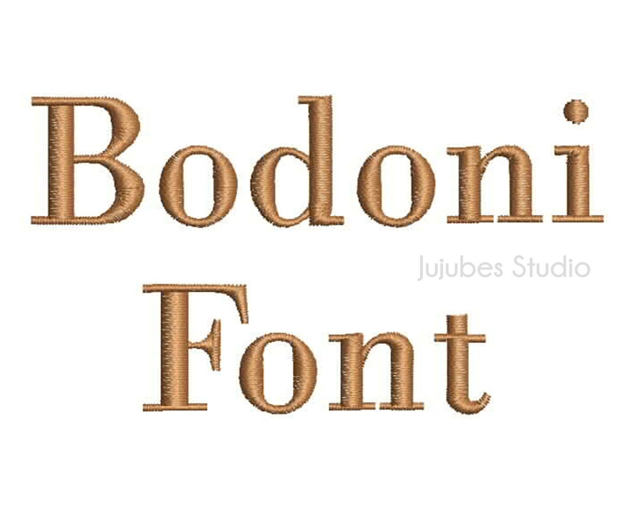2 Sizes Bodoni Embroidery Font Embroidery Fonts BX - Etsy