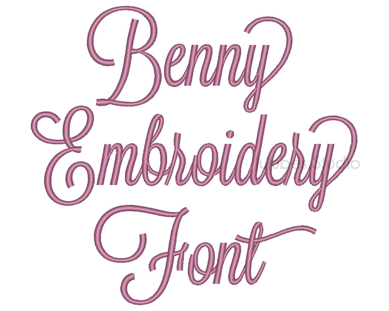 7 Sizes Benny Embroidery Font, Embroidery Fonts BX, Embroidery Designs ...