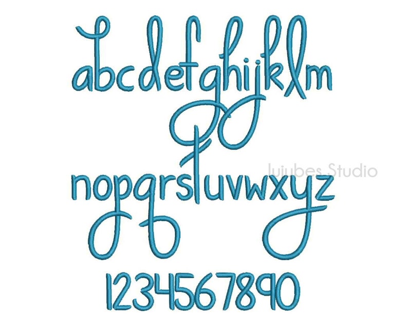 4 Sizes Way to Say Goodbye Embroidery Font, Embroidery Fonts BX ...