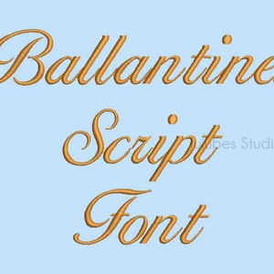 5 Sizes Ballantines Embroidery Font, Embroidery Fonts BX, Embroidery ...