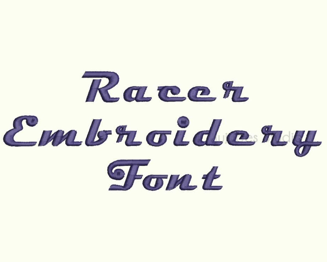 3 Sizes Racer Embroidery Font, Embroidery Fonts BX, Embroidery Designs ...