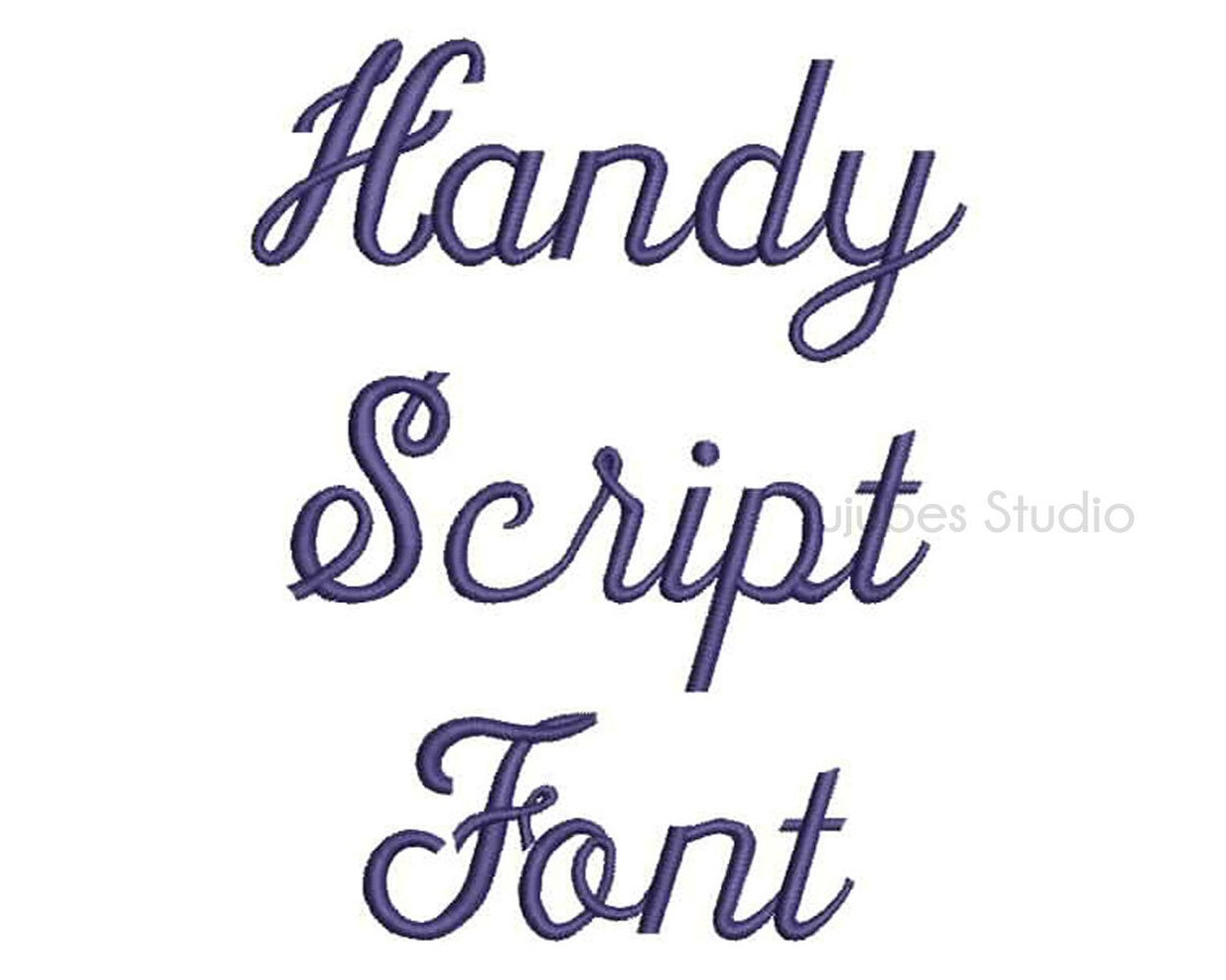 5 Sizes Handy Embroidery Font, Embroidery Fonts BX, Embroidery Designs ...