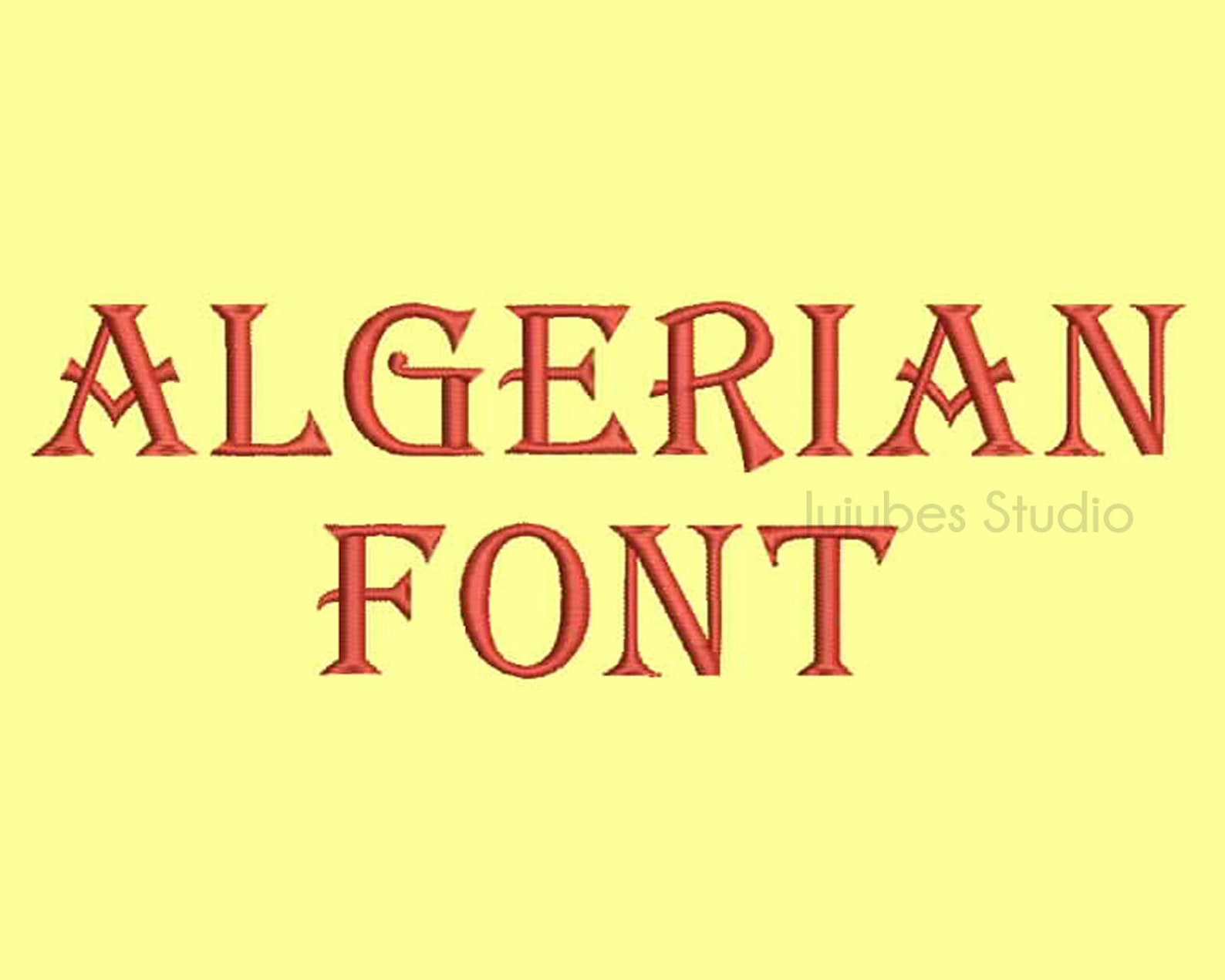 3 Sizes Algerian Embroidery Font Embroidery Fonts BX | Etsy