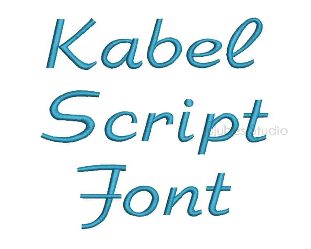 4 Sizes Kabel Script Embroidery Font Embroidery Fonts BX | Etsy