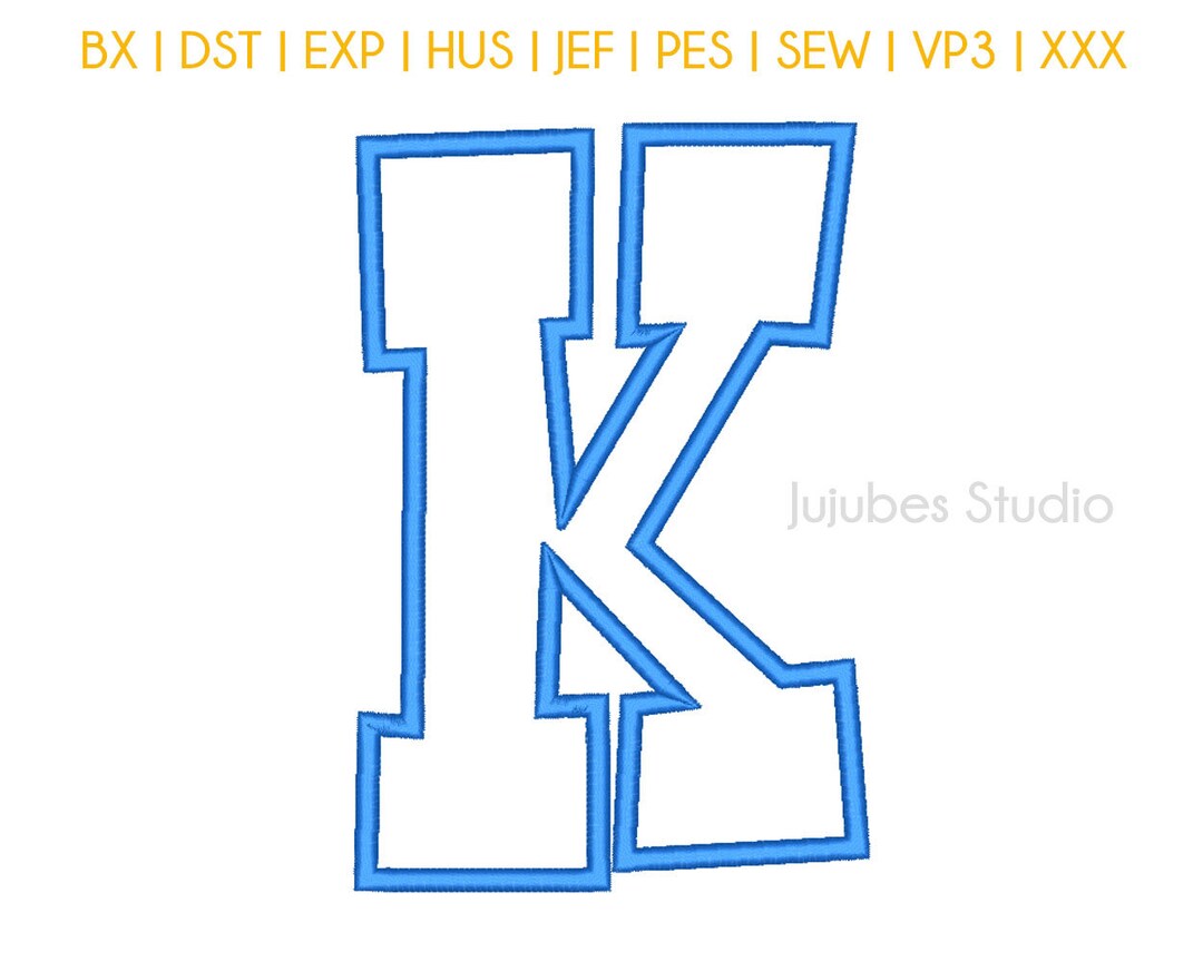 11 Sizes Rustler Applique Font, Embroidery Fonts BX, Embroidery Designs ...