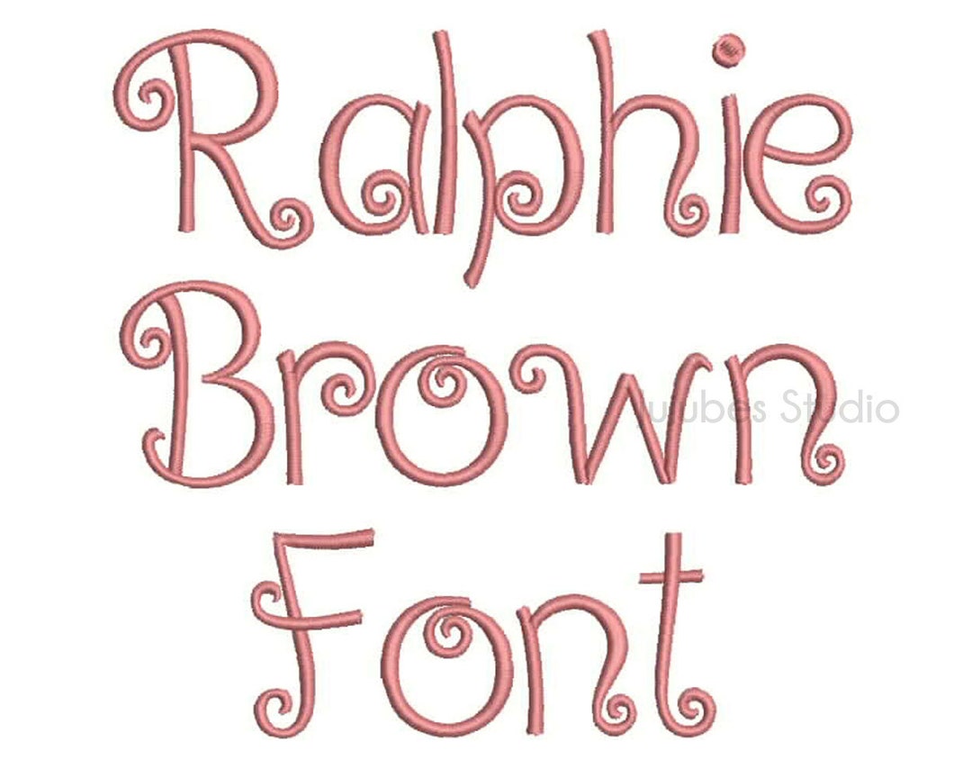 3 Sizes Ralphie Embroidery Font, Embroidery Fonts BX, Embroidery Designs, Machine Embroidery ...