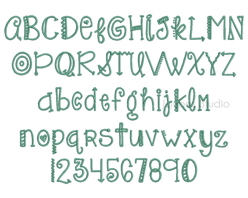 7 Sizes Only Hope Embroidery Font, Embroidery Fonts BX, Embroidery ...