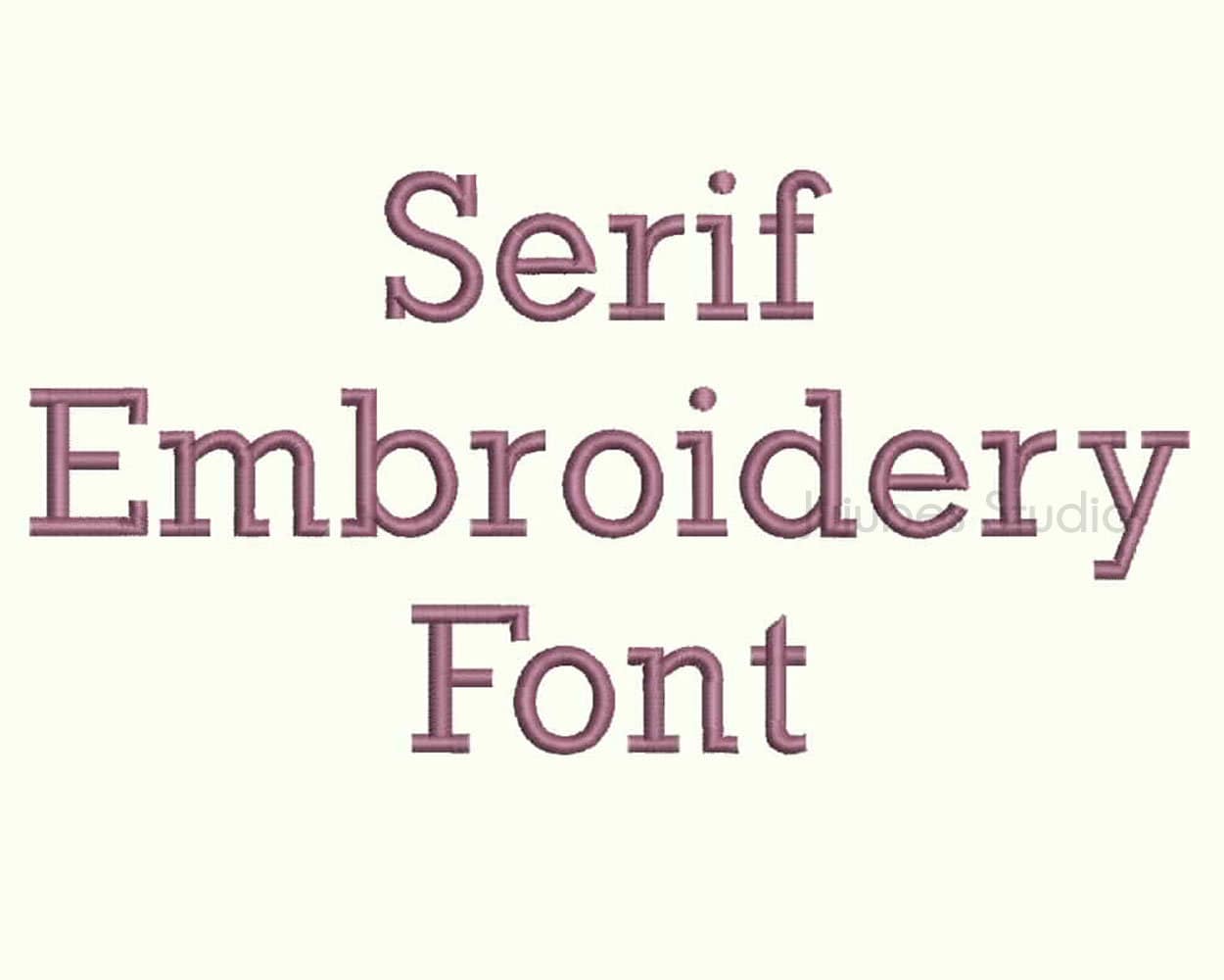 3 Sizes Serif Embroidery Font, Embroidery Fonts BX, Embroidery Designs ...