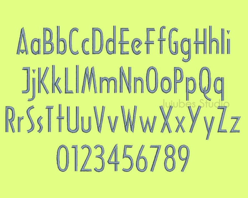 5 Sizes Architect Embroidery Font Embroidery Fonts BX - Etsy