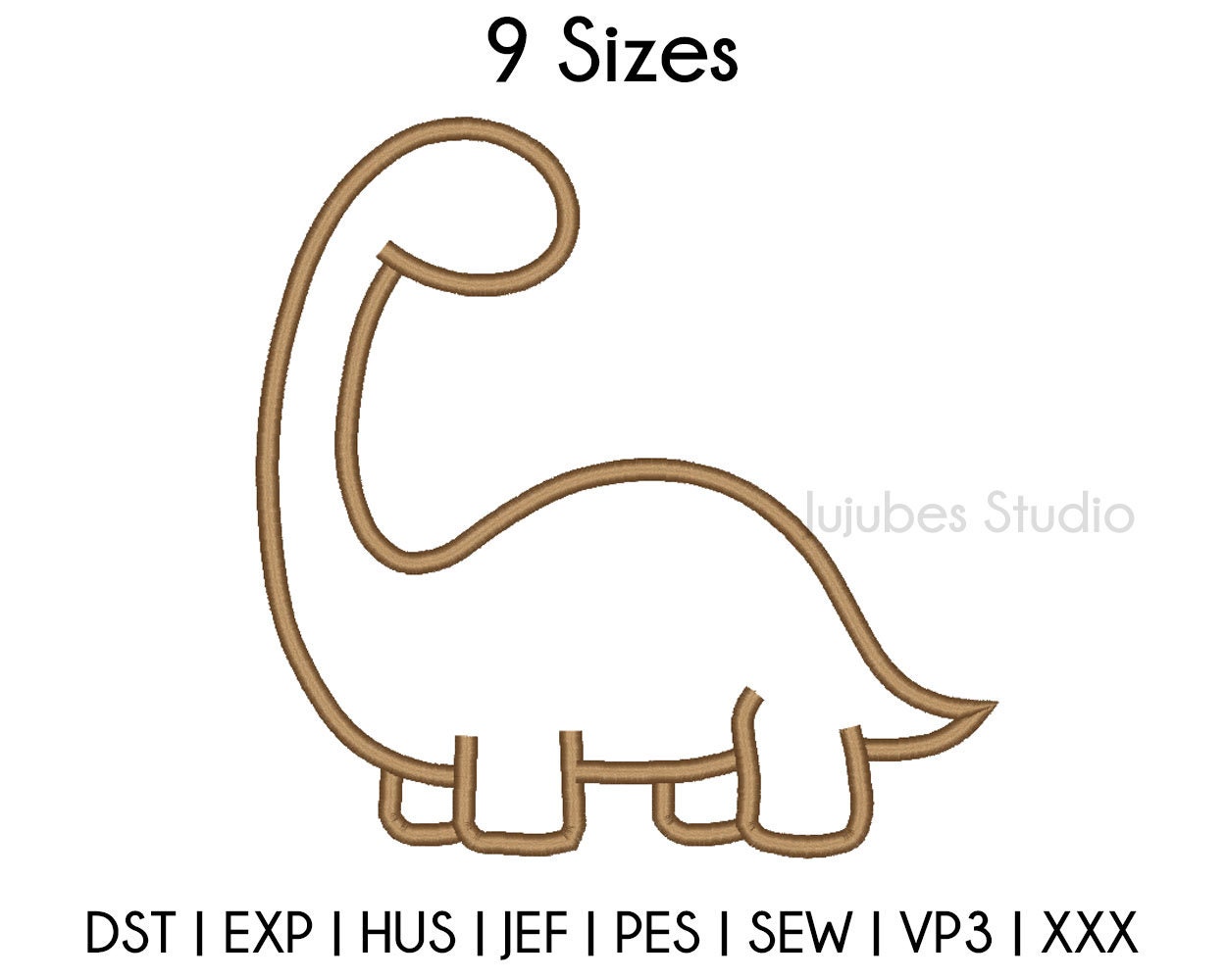 Simple Brontosaurus Outline