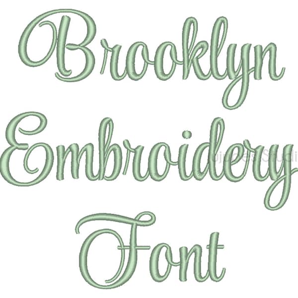 Large Embroidery Font - Etsy