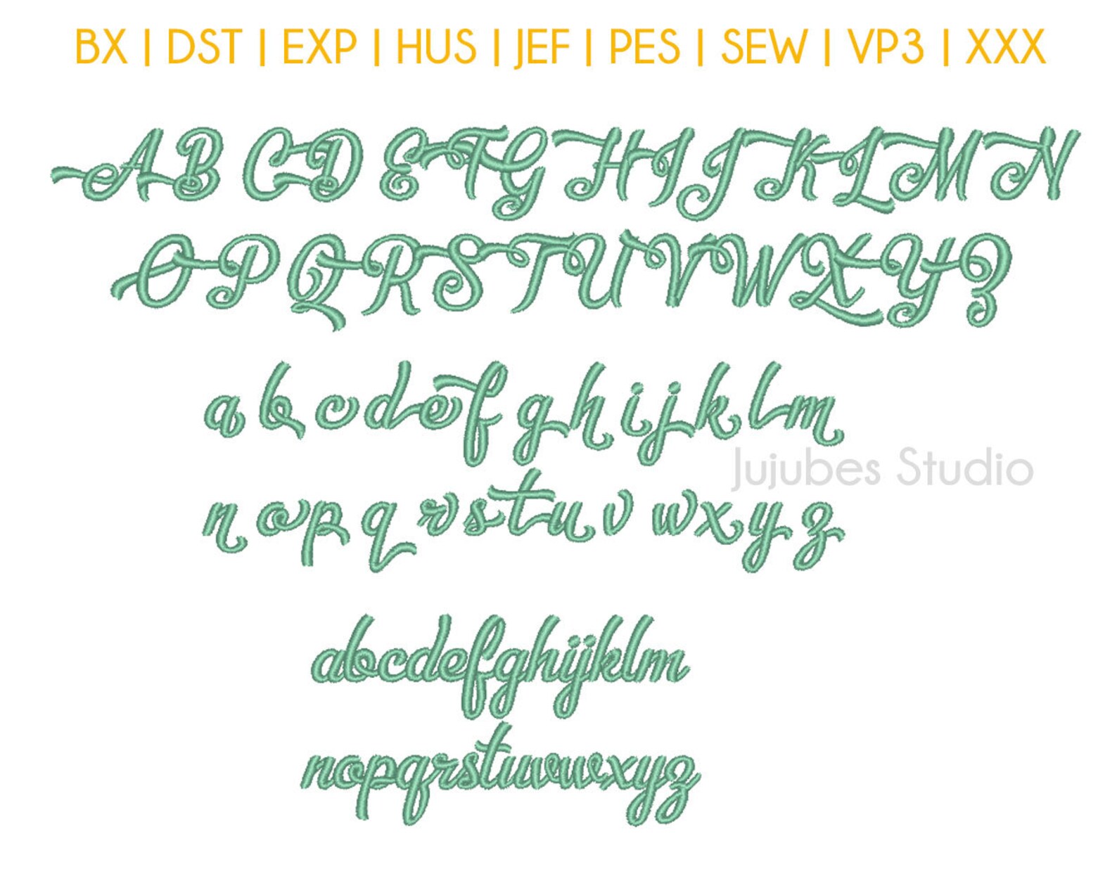 5 Sizes Set 2 Bellico Embroidery Font Embroidery Fonts BX - Etsy