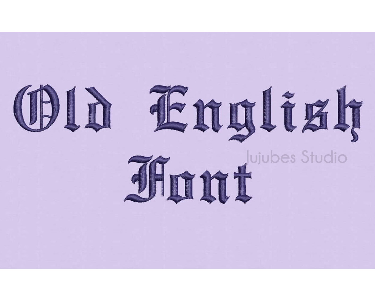 2 Sizes Old English Embroidery Font, Embroidery Fonts BX, Embroidery ...