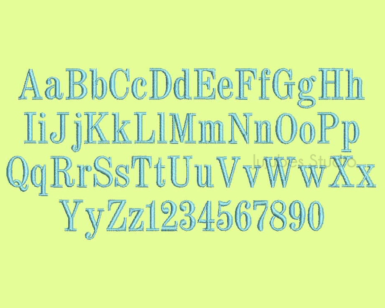 3 Sizes Centurion Embroidery Font, Embroidery Fonts BX, Embroidery ...