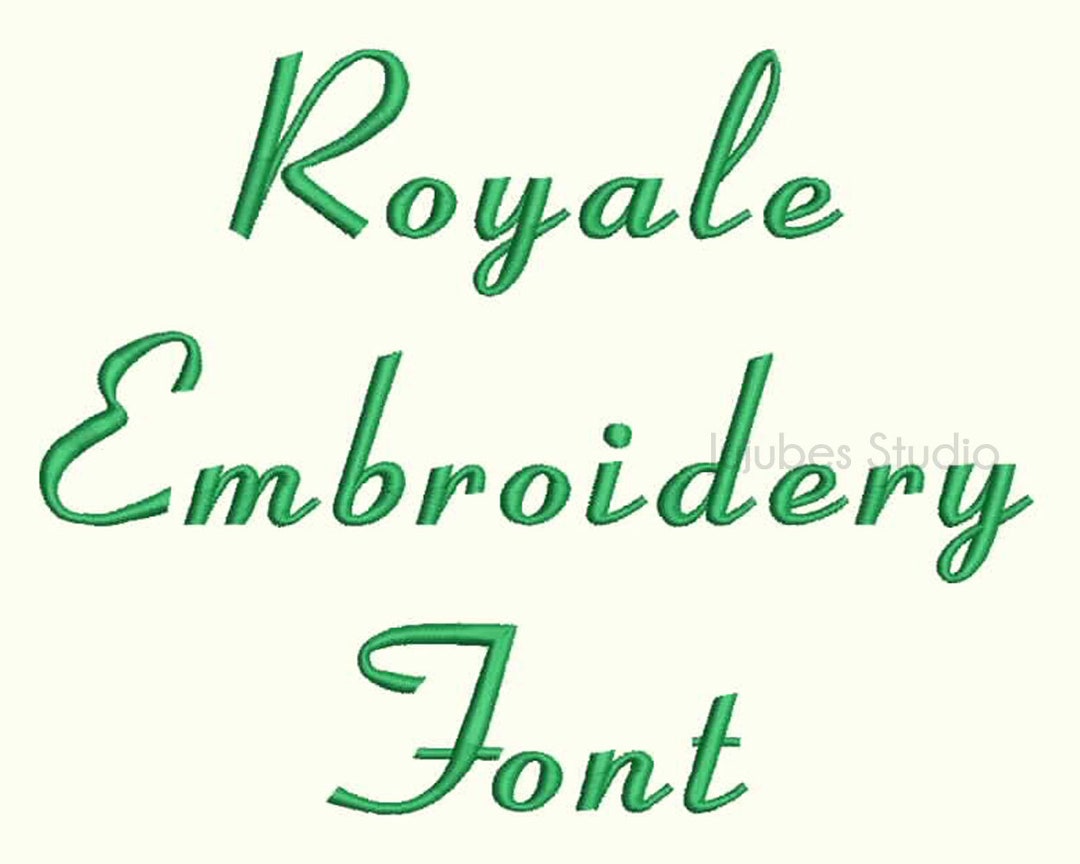 4 Sizes Royale Embroidery Font, Embroidery Fonts BX, Embroidery Designs ...