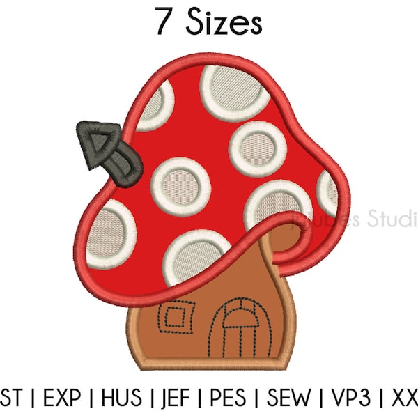 Mushroom Applique - Etsy
