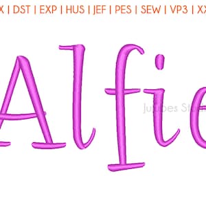 5 Sizes Alfie Embroidery Font, Embroidery Fonts BX, Embroidery Designs ...