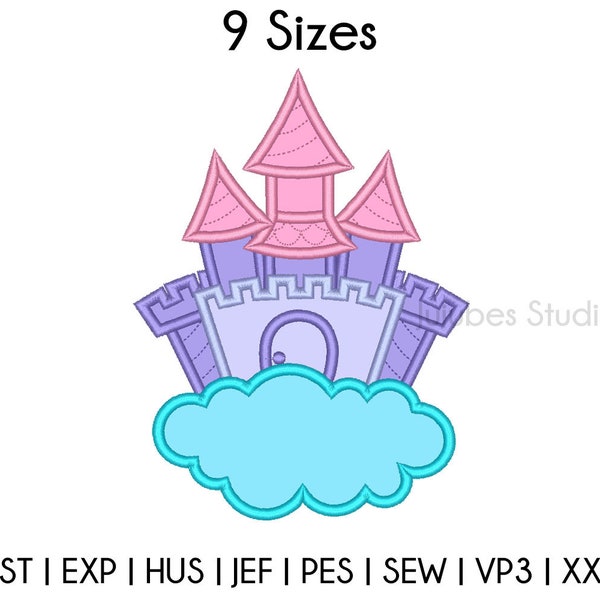 Castle Applique - Etsy