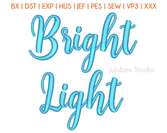 5 Sizes Set 1 Brilliant Embroidery Font Embroidery Fonts BX | Etsy