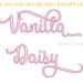 5 Sizes Set 3 Vanilla Daisy Embroidery Font, Embroidery Fonts BX ...