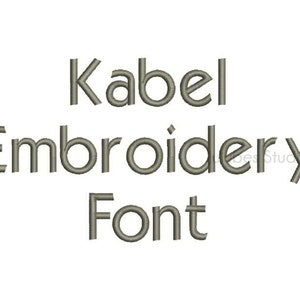 4 Sizes Kabel Embroidery Font, Embroidery Fonts BX, Embroidery Designs ...