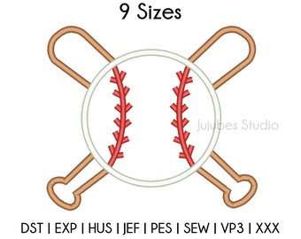 Baseball or Softball Machine Applique Design - Etsy