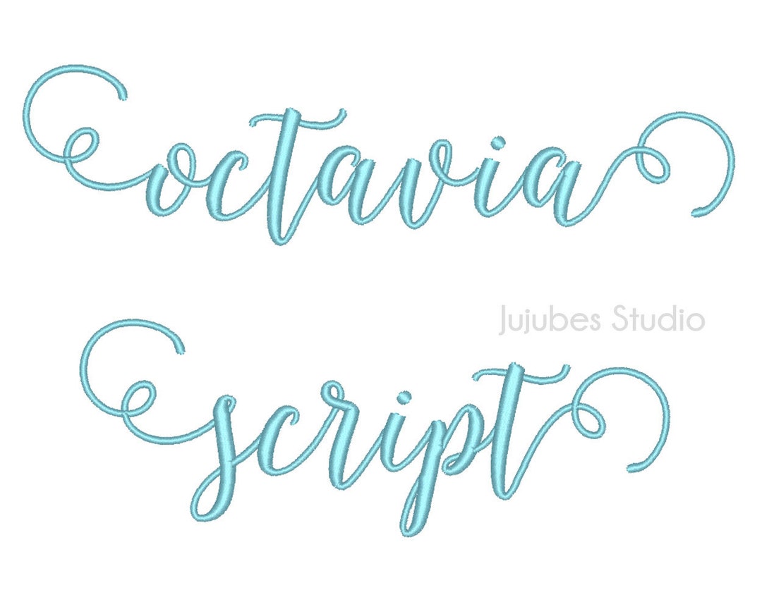 3 Sizes Octivia Embroidery Font, Embroidery Fonts BX, Embroidery ...