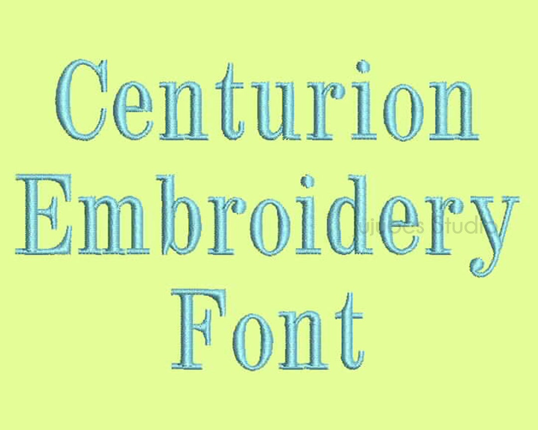 3 Sizes Centurion Embroidery Font, Embroidery Fonts BX, Embroidery ...