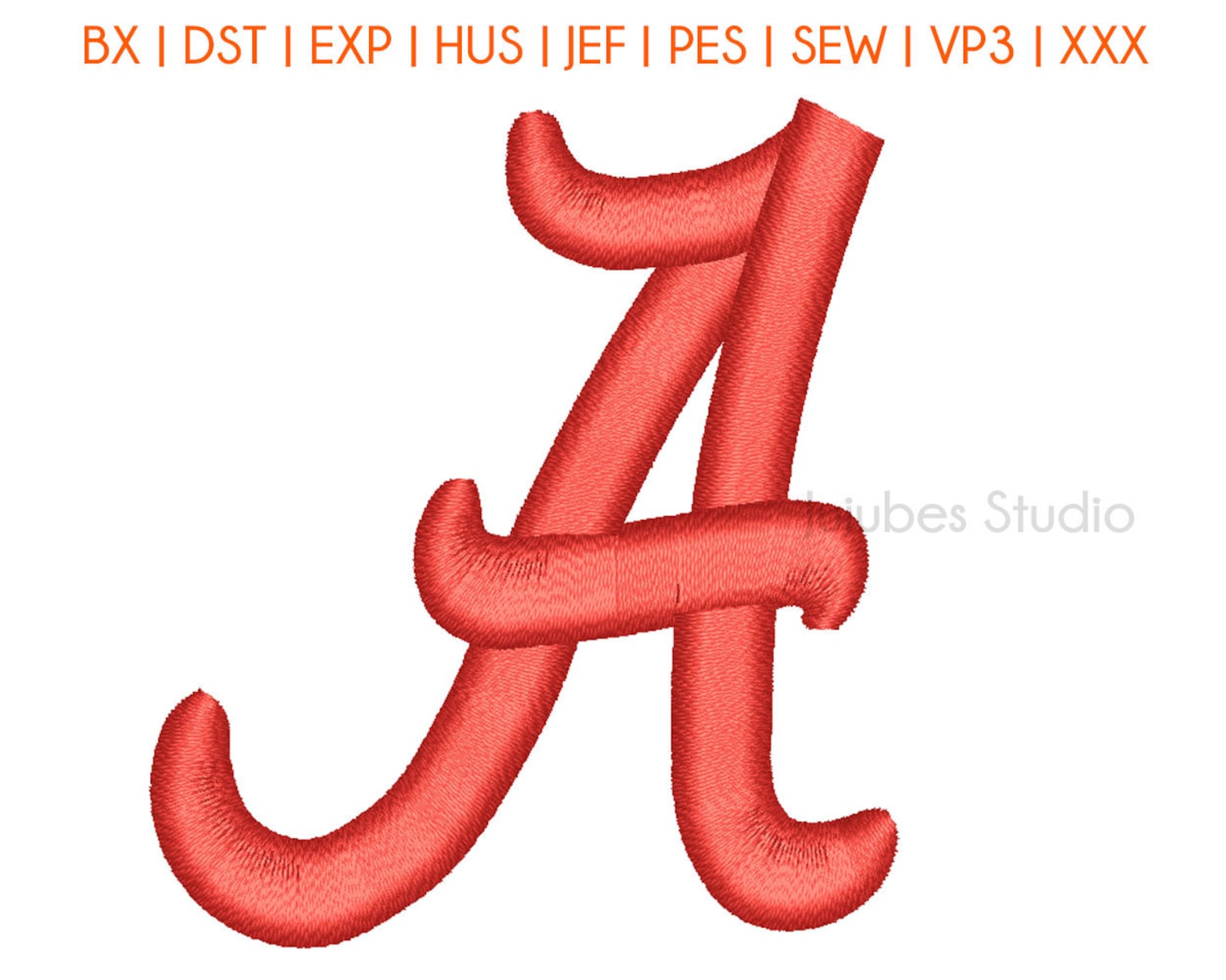 4 Sizes Alabama Embroidery Font, Embroidery Fonts BX, Embroidery ...