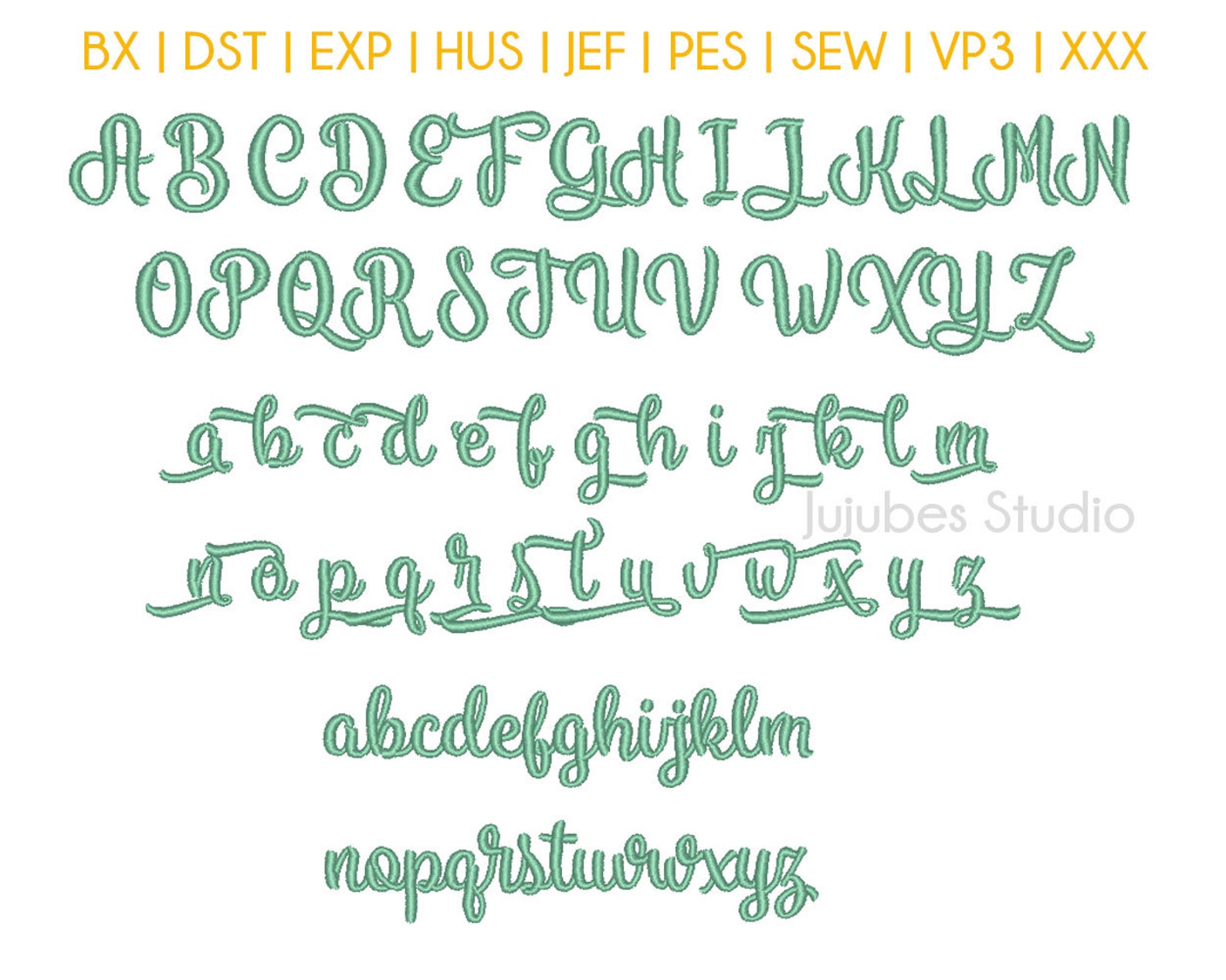 5 Sizes Set 2 Vanilla Daisy Embroidery Font Embroidery Fonts | Etsy