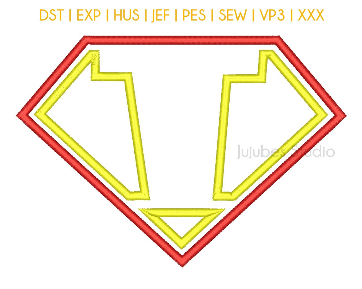 7 Sizes I Superman Applique Monogram Fonts | Etsy